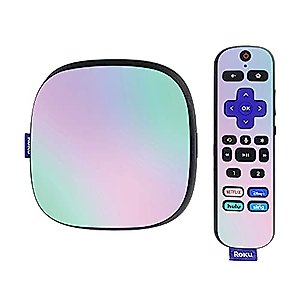 MightySkins Skin Compatible with Roku Ultra HDR 4K Streaming Media Player (2020) - Cotton Candy | Protective, Durable, and Unique Vinyl Decal wrap Cover | Easy to Apply | Made in The USA