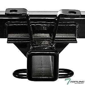 Class 4 IV Black 2" Rear Bumper Trailer Tow Hitch Towing Mount Receiver Tube for 01-10 Chevy Silverado/GMC Sierra 2500 3500 HD