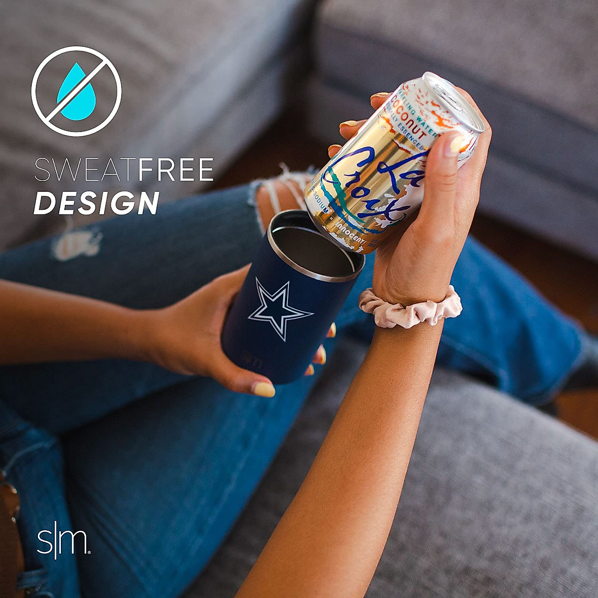 Simple Modern Officially Licensed NFL Tampa Bay Buccaneers Gifts for Men, Women, Dads, Fathers Day | Insulated Ranger Can Cooler for Standard 12oz Cans - Beer, Seltzer, and Soda