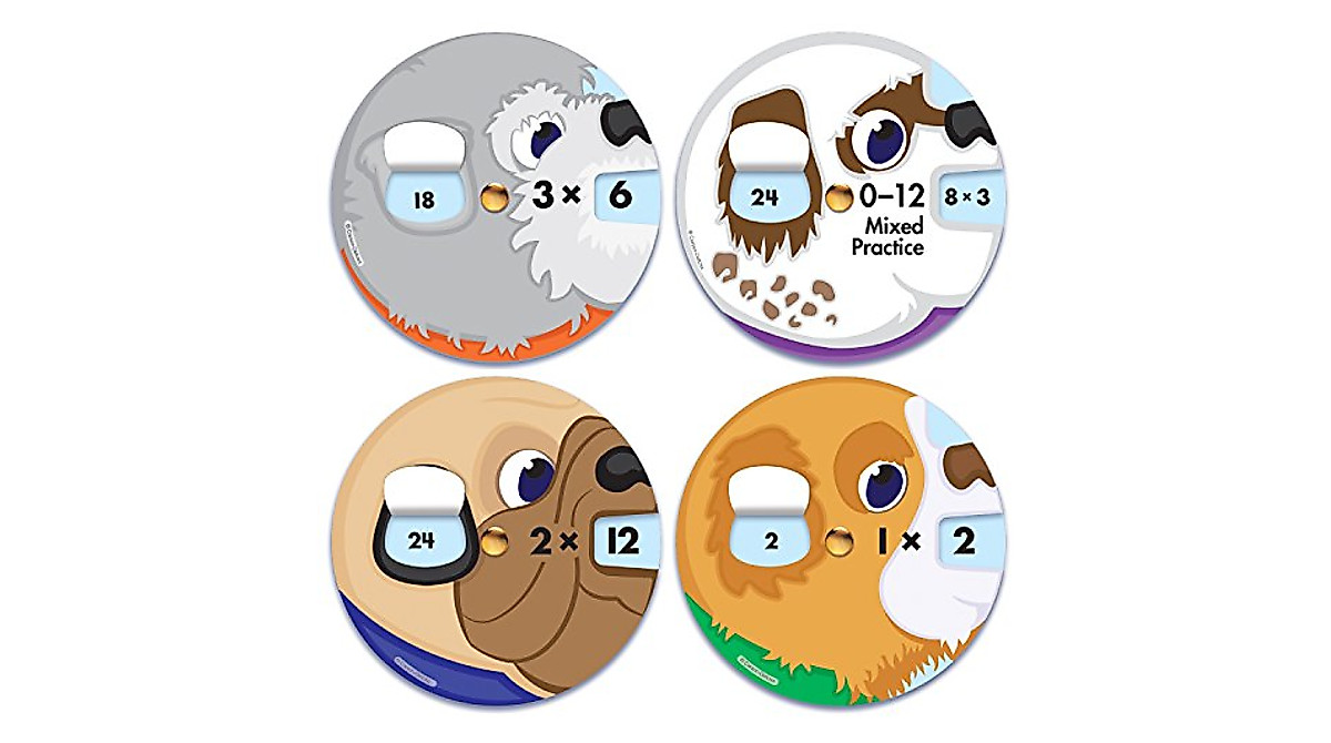 Carson Dellosa Ez-Spin Multiplication Math Cutouts, 18 Math ...