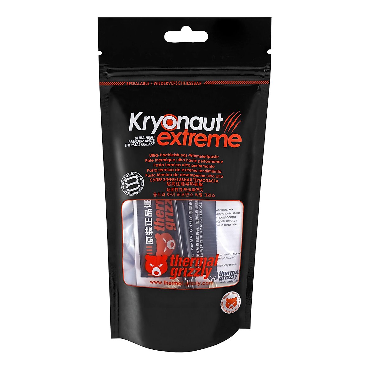 Thermal Grizzly - Kryonaut Extreme - 2 Gram - Extremly High Performance Thermal Paste - for Maximum Thermal Conductivity While Overclocking CPU/GPU/PS4/PS5/Xbox