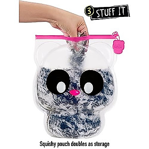 Fluffie Stuffiez Panda Large Collectible Feature Plush 11" - Surprise Reveal Unboxing with Huggable ASMR Fidget DIY Fur Pulling, Ultra Soft Fluff