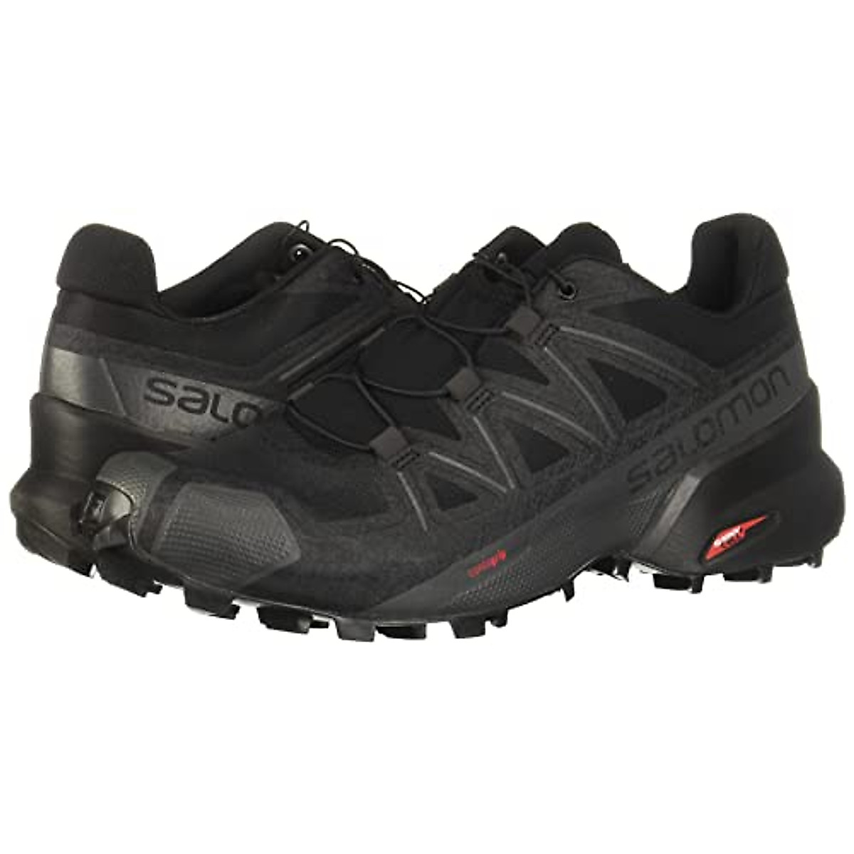 Salomon Speedcross 5 Trail Running Shoes for Men, Black/Black/Phantom, 11