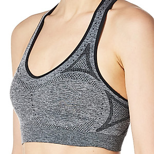 Hanes Seamless Racerback Moderate-Support Sports Bra with CoolDRI Moisture-Wicking