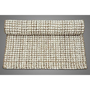 IRONGATE Wool and Jute Area Rug - Handwoven Reversible Textured Basketweave Accent Rug Carpet - Livingroom Bedroom Den Study Farmhouse Home Décor - Classic Modern Contemporary Gift - 3' x 5' - Natural