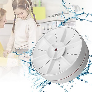 Portable Countertop Dishwasher, 18W 8.5V 2a Compact Mini Dishwasher, 360 Degree Deep Cleaning, Features Interactive Cleaning Modes for Kitchen, Apartment, Cleaning Personal Clothes(White)