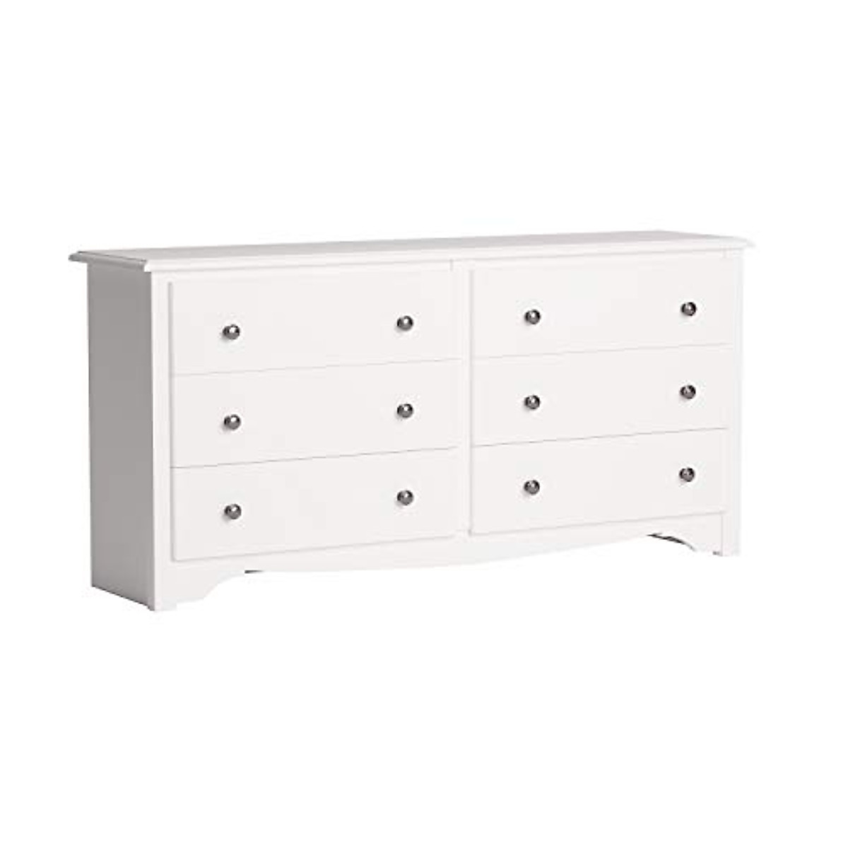 Sonoma 6 Drawer Double Dresser for Bedroom, White