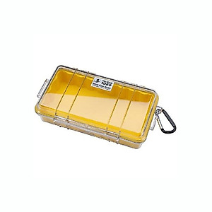 Pelican 1060 Micro Case - for iPhone, Cell Phone, GoPro, Camera, and More (Yellow/Clear)
