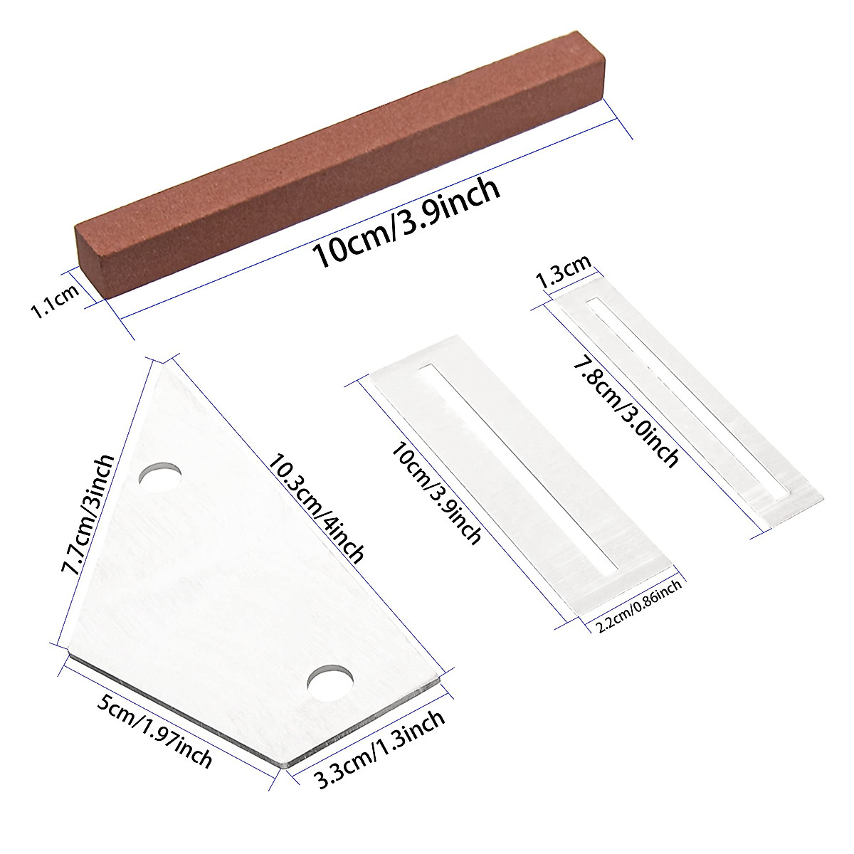 6Pcs Yootones Guitar Tool Kit Include Guitar Fret Crowning File, Double Headed Guitar Bass Fret Wire Rubber Hammer, Steel Fret Rocker, 2 Fingerboard Guards Protectors & Grinding Compatible with Guitar