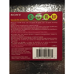 SONY MCRW156A Dragon Media CD-RW Disc