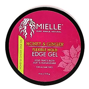 Mielle Flexible Hold Edge Gel With Certified Organic Honey & Ginger (Pack of 4)