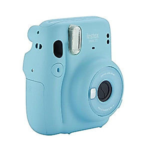 Fujifilm Instax Mini 11 Instant Camera with Case, 60 Fuji Films, Decoration Stickers, Frames, Photo Album and More Accessory kit (Sky Blue)