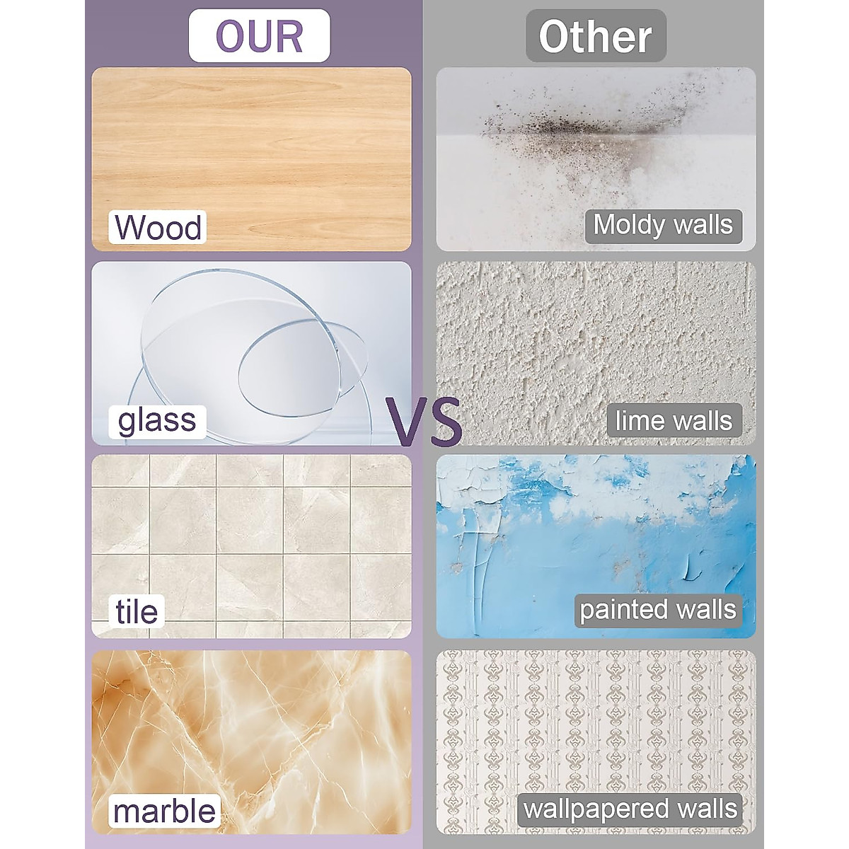 Kethmeva 2-PCS Shower Adhesive Hooks Shower Caddy Adhesive Replacement,Transparent Strong Hook Strip, Waterproof Without Drilling, can be Matched with soap Rack Storage Rack, Kitchen Rack