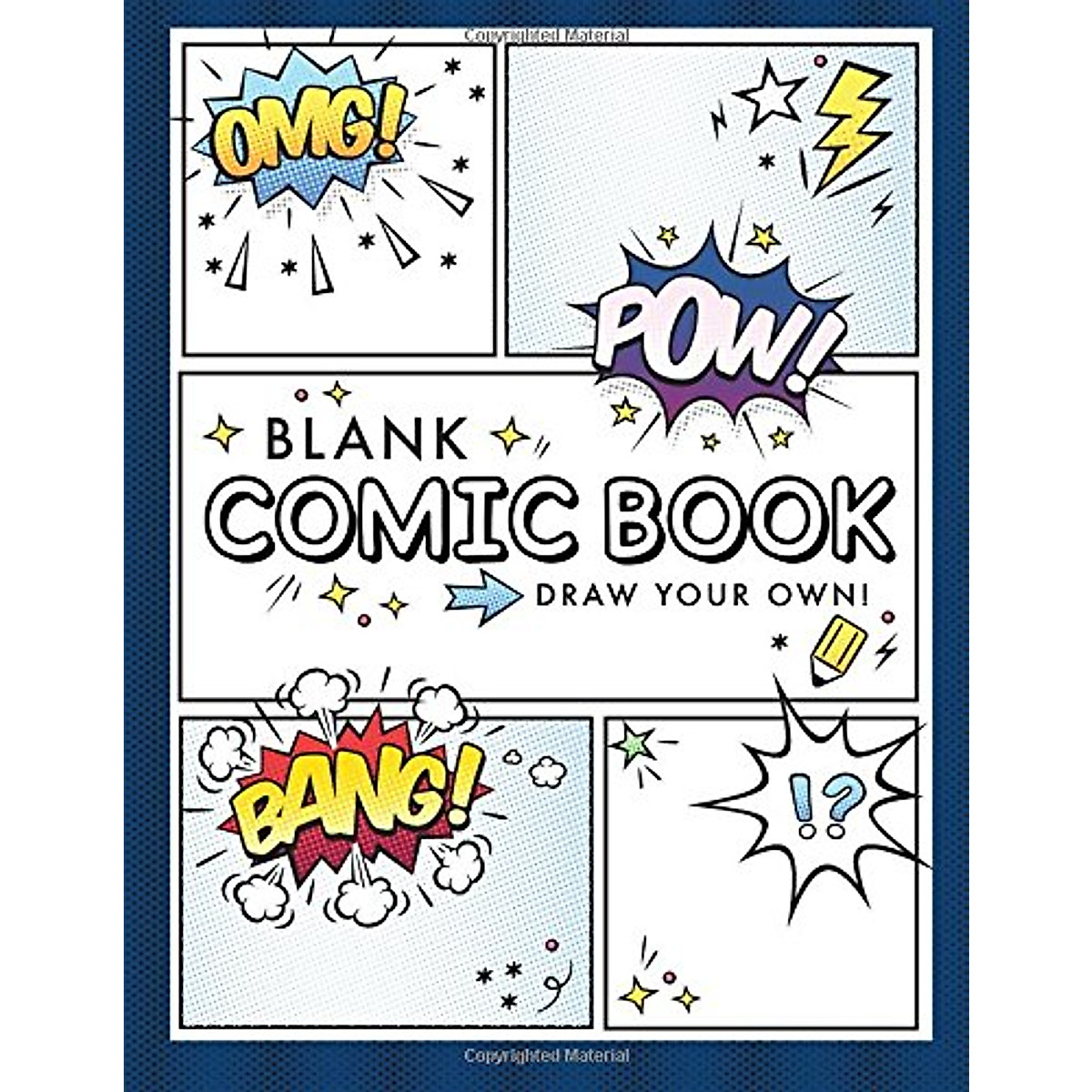 Blank Comic Book (Draw Your Own Comics): A Large Notebook and Sketchbook for Kids and Adults to Draw Comics and Journal
