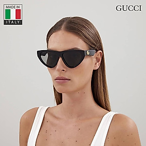 Gucci GG1333S Designer Cat-Eye Shape Women Sunglasses: Cat-Eye Frame Eyewear with Non-Polarized Lenses - Epitome of Luxury and Style