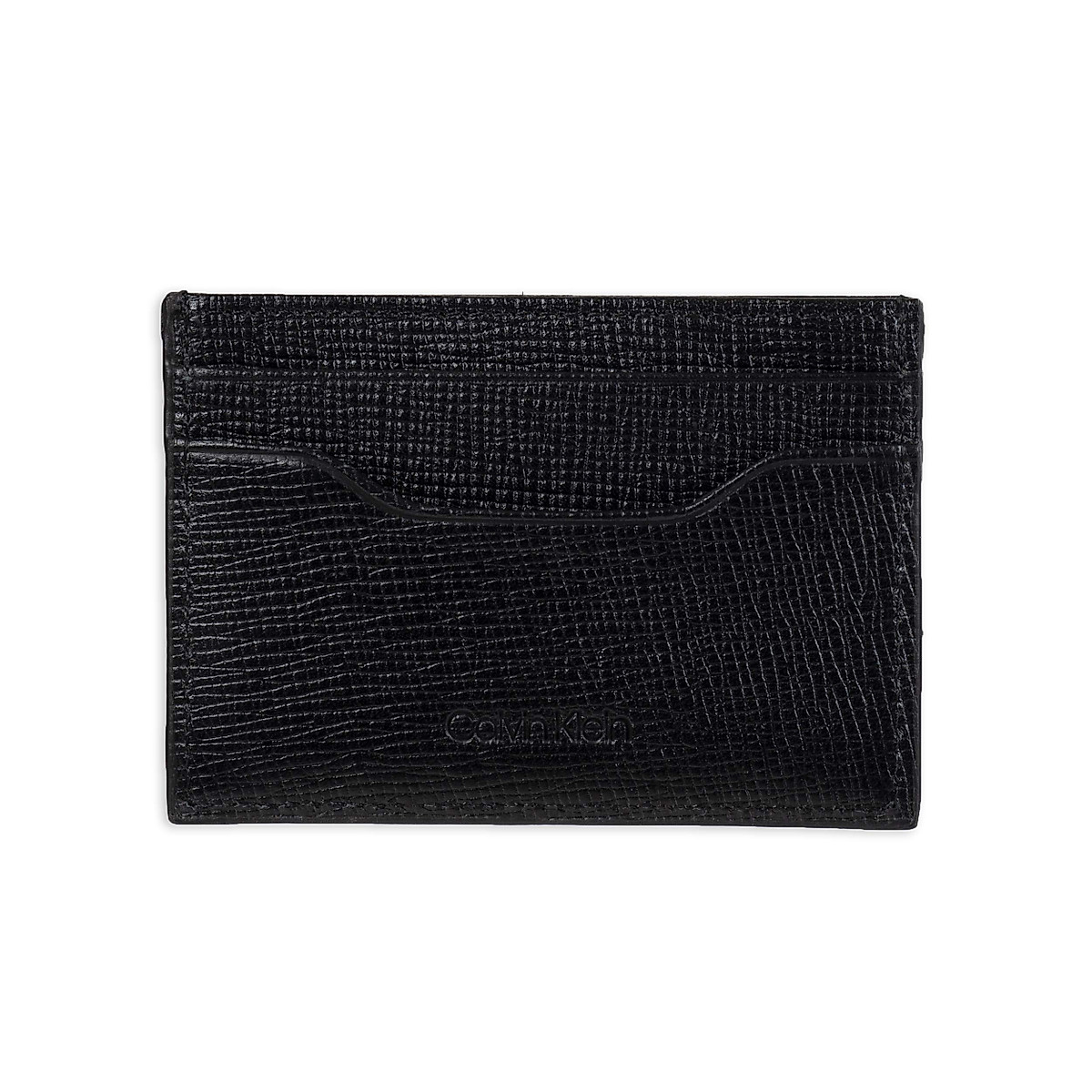Calvin Klein Men's Wallet Sets-Minimalist Bifold and Card Cases, Black Bessemer, One Size
