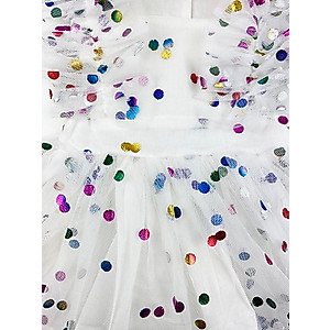 Baby Toddler Polka Dot Tulle Party Dress (as1, Age, 12_Months)