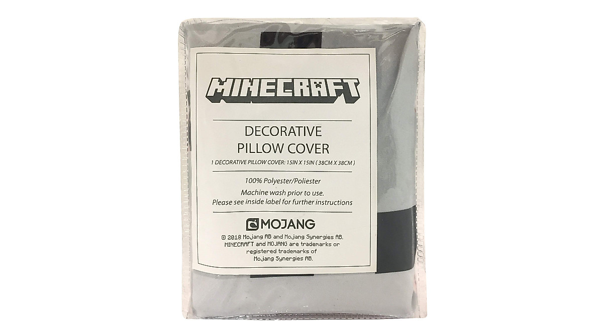 Minecraft TNT Pillow Cover - Colorful Decor by Jay Franco