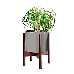 ZPirates Wood Plant Stand for Indoor and Outdoor - Adjustable Width (up to 12 Inches) for Small Medium and Large Planter Pots -14-inch Tall