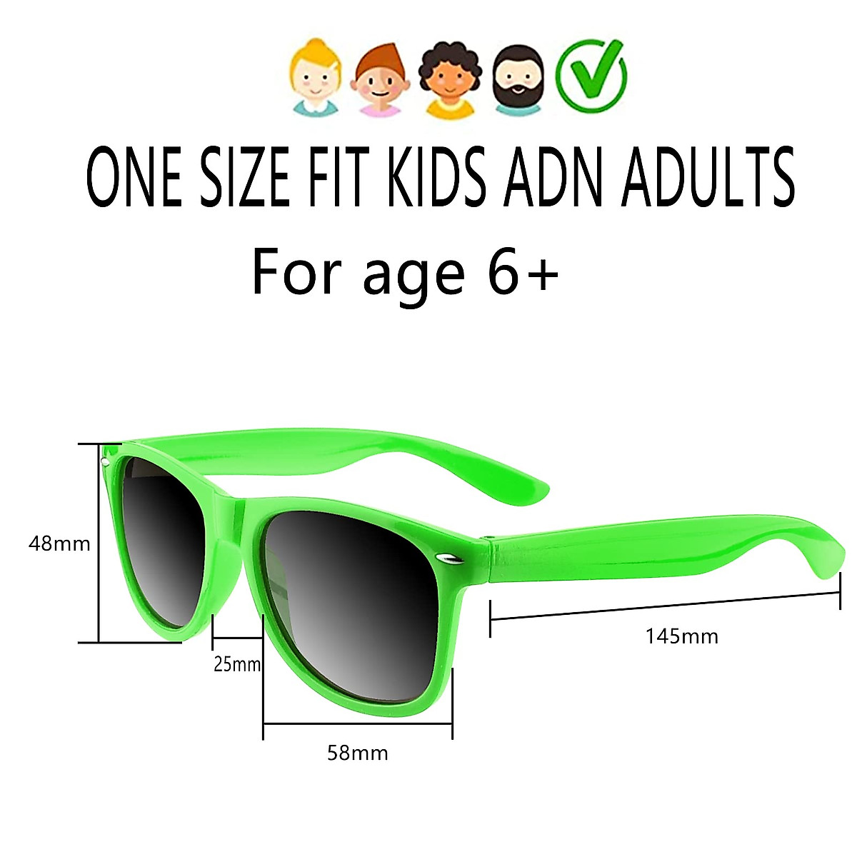 TUPARKA 12 Pack Sunglasses Bulk Summer Sunglasses Party Favors Goody Bag Fillers for Birthday Party Beach Pool Party, Green