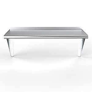 AmGood 24" X 36" Stainless Steel Wall Shelf | Metal Shelving | Garage, Laundry, Storage, Utility Room | Restaurant, Commercial Kitchen | NSF