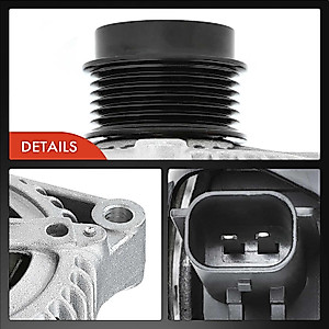 A-Premium Alternator Compatible with Dodge Grand Caravan & Chrysler Town & Country 2001-2007, Voyager 2001-2003, 3.3L 3.8L, 140Amp 12V CW 6-Groove Clutch Pulley, Replace# AND0293, VND0293