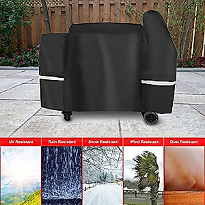 Grill Cover for Pit Boss Austin XL, Rancher XL, Z Grill 1000, 1100, 1100 Pro, 1000S, 1000SC, 1000Sq, 1000SC2, 1150 Series Wood Pellet Grill, 600D Heavy Duty Waterproof Cover, UV Protection Grill Cover
