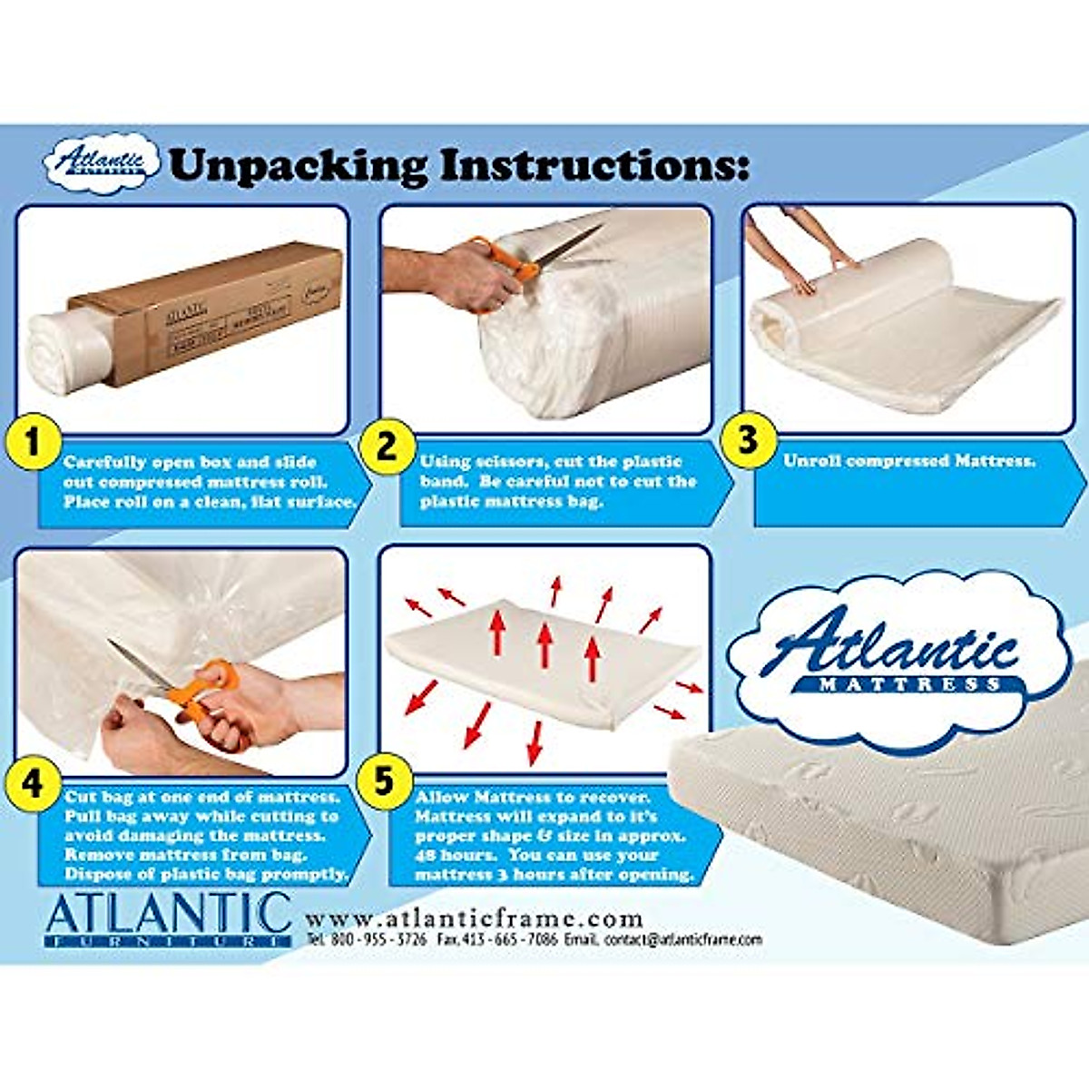 Easy Rest Memory Foam Mattress, 6 inch, Full