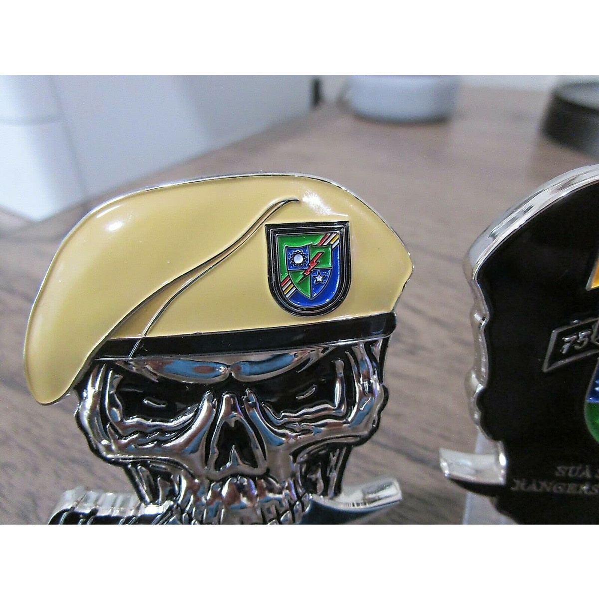 Oneworldtreasures 75th Ranger Regiment Army Rangers Lead The Way USASOC Beret Skull Challenge Coin