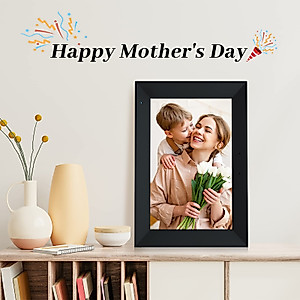 Digital Picture Frame 10.1 Inch Smart WiFi Digital Photo Frame IPS HD Touch Screen Video Call Photo Frame with 16GB Storage, Auto-Rotate, Easy Setup to Share Photos or Videos Remotely via AiMOR APP