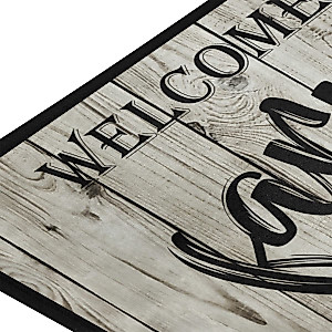 Emelivor Farmhouse Kitchen Rug Floor Mat Welcome Washable Pig Rooster Cow Kitchen Mats for Floor Comfort Mat for Rustic Decor 39 x 20 Inch