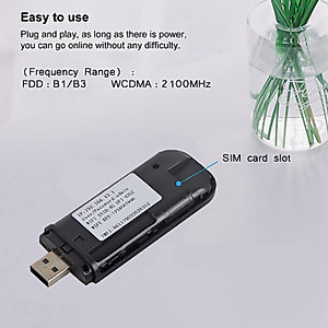 Network Router, 4G LTE USB Portable Router, Pocket Mobile Hotspot with SIM Card Slot Support B1/B3/B5, Unlocked Travel Partner Router for Travel (with