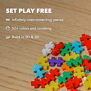 PLUS PLUS 3D Puzzle Building Block Set, 70 Mini Interlocking Pieces, Fun Holiday Activities for Kids - Leprechaun Mini Maker Tube