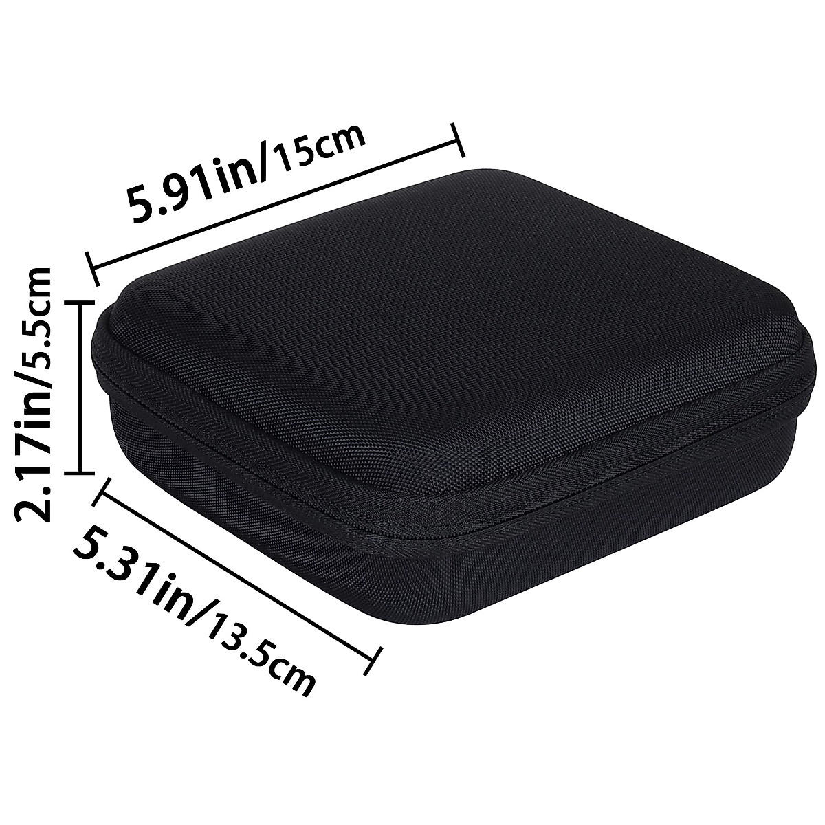 co2CREA Hard Travel Case Replacement for Wahl Professional 8061-100 8164 5-Star Series Rechargeable Shaver Shaper (Black Case)