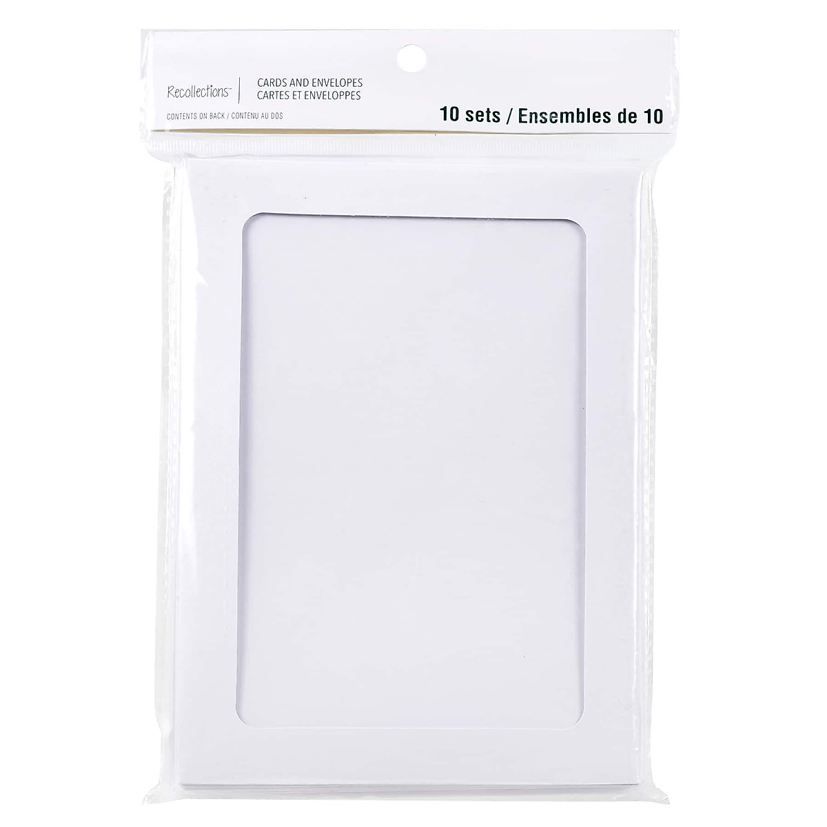 12 Packs: 10 ct. (120 total) 5”; x 7”; White Frame Cards & Envelopes by Recollections™
