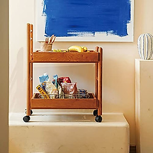 CRLGO 4 Pcs 1.5" Nylon Plastic Swivel Casters Wheel with Brakes, M6 Nylon Furniture Wheel Replacement, Swivel Cart Wheels, Workbench Small Casters