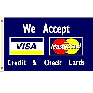 Visa/MasterCard 3x5 Polyester Flag