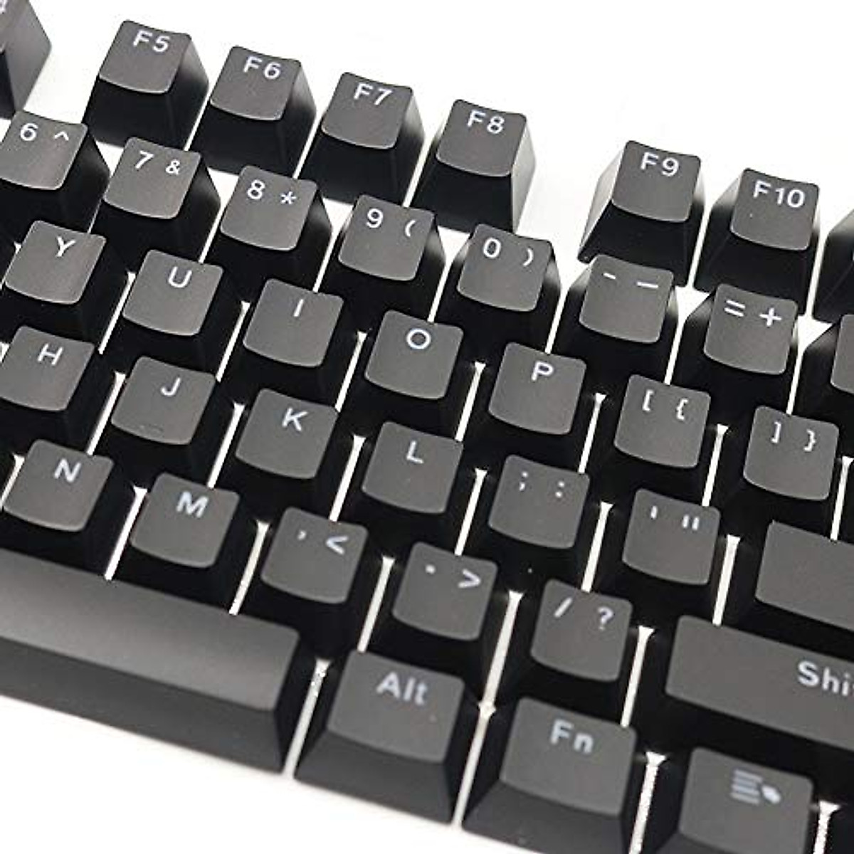 106 Keys PBT Keycaps Gaming Keyboards Replacement, Solid Color Backlight Key Cover for Mechanical Keyboard Purple
