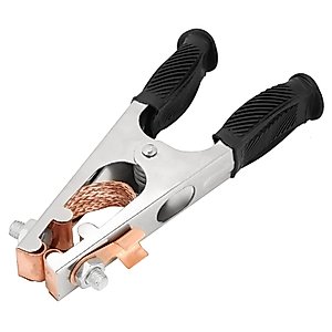 Haosie Welding Ground Clamp, 500A Electroplated Welding Earth Clip, Copper Grounding Clamp for Manual Welder(US Type)