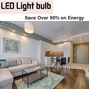 Geminilite GU10 LED Bulbs Non-Dimmable, 3000K Warm Light Replacement for Recessed Track Lighting, 5W GU10 Bulb with 38° Spotlight for Kitchen, Range Hood, Living Room, 6 Pack 120V