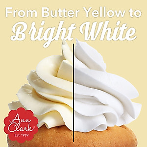 Ann Clark Bright White Food Coloring Gel Large 4.5 oz Professional Grade Made in USA