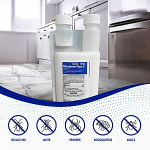 Bifenthrin-Plus-C Insecticide (16 oz) - Roach Killer Indoor Infestation, Termite Treatment, Ant Control & Wasp Spray - Home Defense Pest Control, Residential, Commercial, and Industrial Use