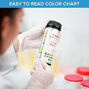 Urine Test Strips 14 Parameters 100 Count, Urinalysis Urine Test Strip for UTI, Keto, Ketosis, Protein, Specific Gravity, Ketone