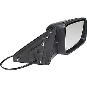 Kool Vue Passenger Side Power Heated Mirror for Ram 1500 2014-2018 Manual Fold Without Signal Light & Puddle Lamp Textured With Remote Entry Group Package, w/o Towing Package