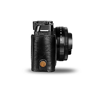 MegaGear Ever Ready Genuine Leather Camera Half Case Compatible with Fujifilm X Series X-E4, Black (MG1981)