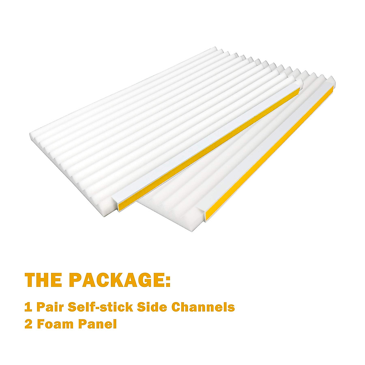 LBG Products Window AC Foam Insulation Panel Kit,Pack of 2 Insulated Air Conditioner Side Panels,18in High x 9in Wide x 7/8in Thick