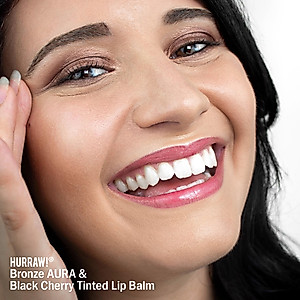 Hurraw! Black Cherry Tinted Lip Balm: (Sheer Red Tint) Organic, Certified Vegan, Cruelty and Gluten Free. Non-GMO, 100% Natural Ingredients. Bee, Shea, Soy and Palm Free. Made in USA