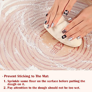 Non-slip Silicone Pastry Mat Extra Large with Measurements 28''By 20'' for Silicone Baking Mat, Counter Mat, Dough Rolling Mat,Oven Liner,Fondant/Pie Crust Mat By Folksy Super Kitchen Red