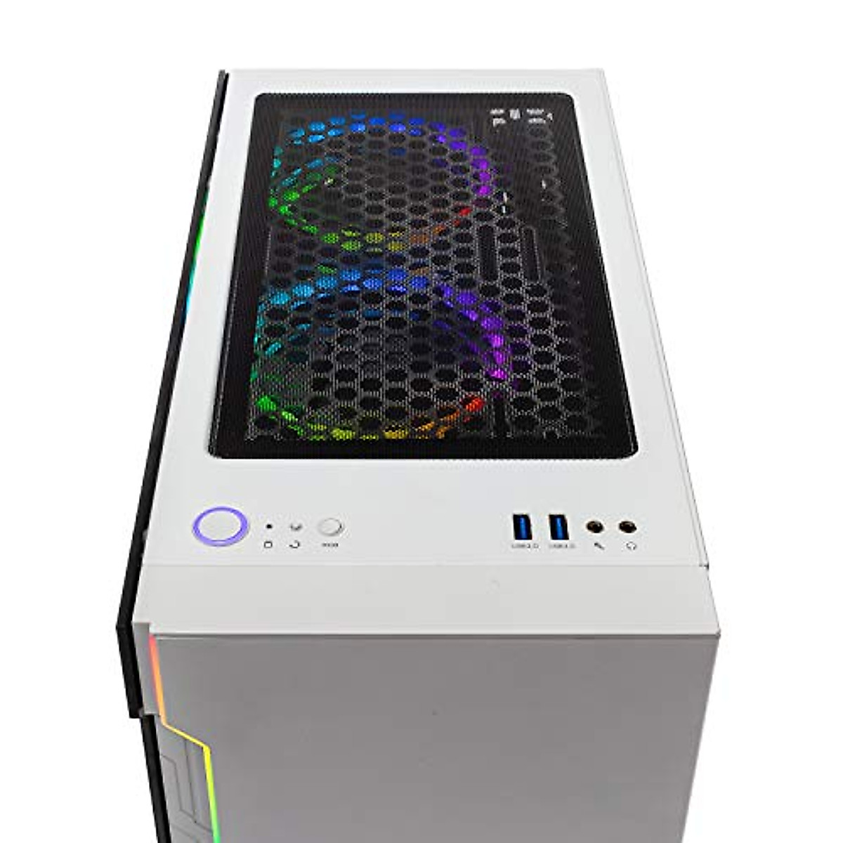 Skytech Archangel Gaming Computer PC Desktop – Ryzen 5 3600 3.6GHz, GTX 1660 6G, 500GB SSD, 8GB DDR4 3200MHz, RGB Fans, Windows 10 Home 64-bit, 802.11AC Wi-Fi