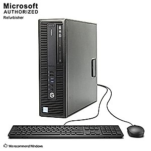 HP ProDesk 600 G2 Small Form Factor PC, Intel Core Quad i5 6500 up to 3.6 GHz, 16GB DDR4, 1TB SSD, WiFi, BT 4.0, VGA, DP, Win 10 Pro 64-Multi-Language Support English/Spanish/French(Renewed)